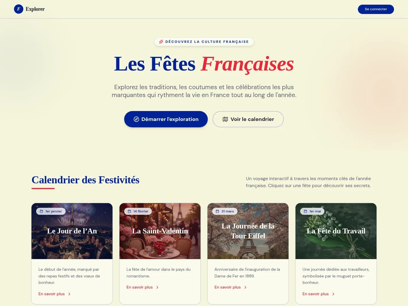 French Festivities Explorer