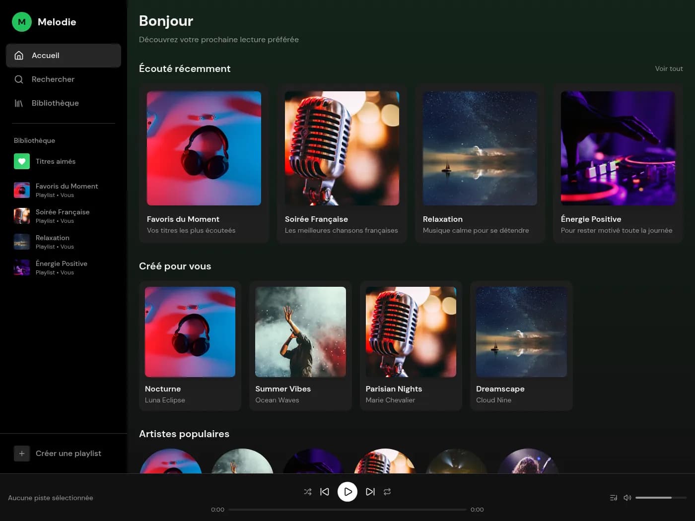 French Spotify Clone
