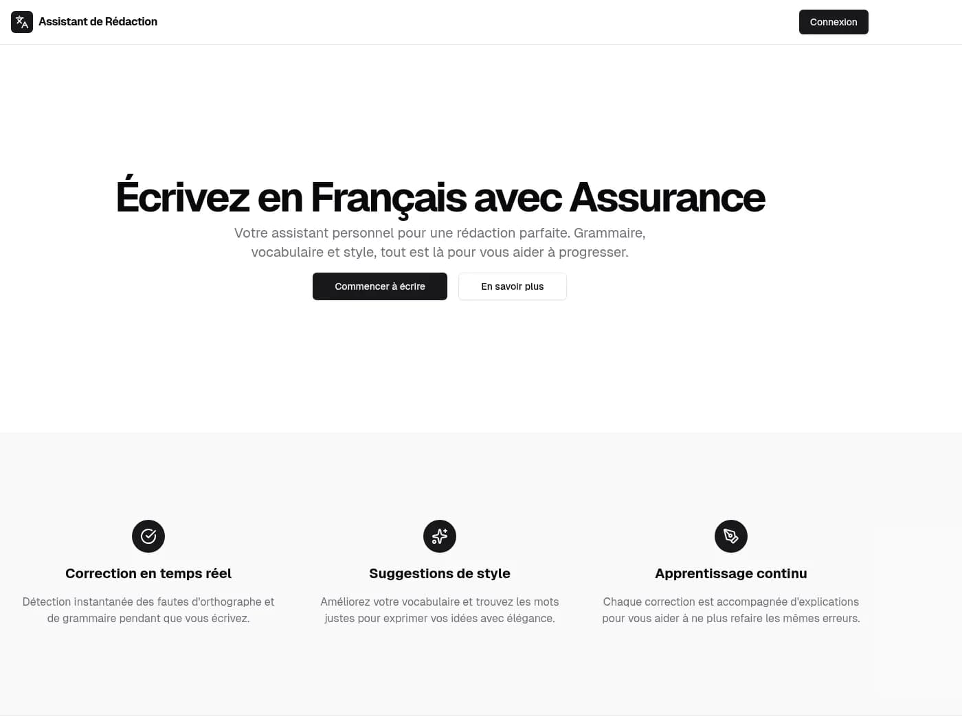 French Writing Assistant