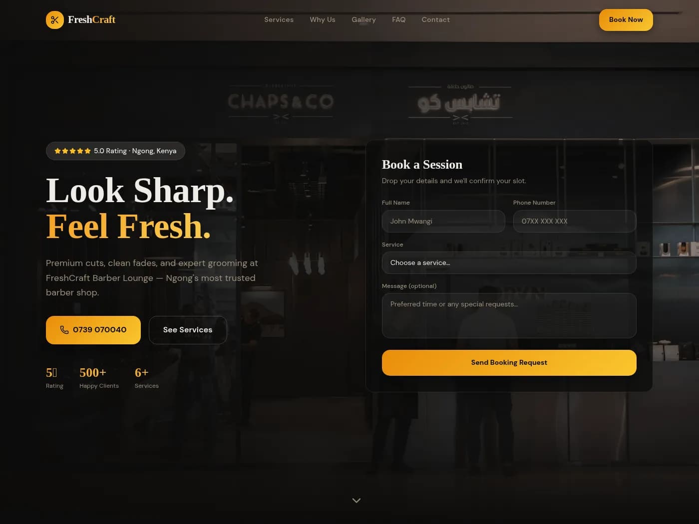 FreshCraft Website