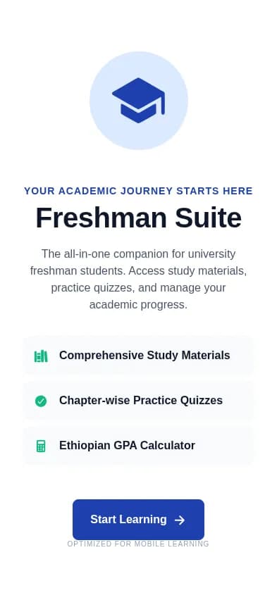 Freshman Study Suite