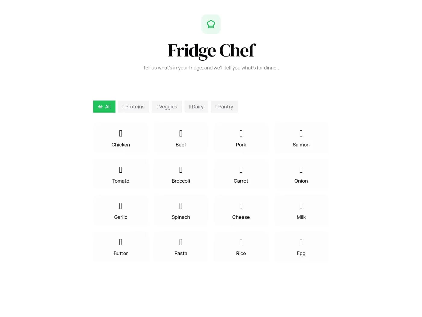 Fridge Chef Finder