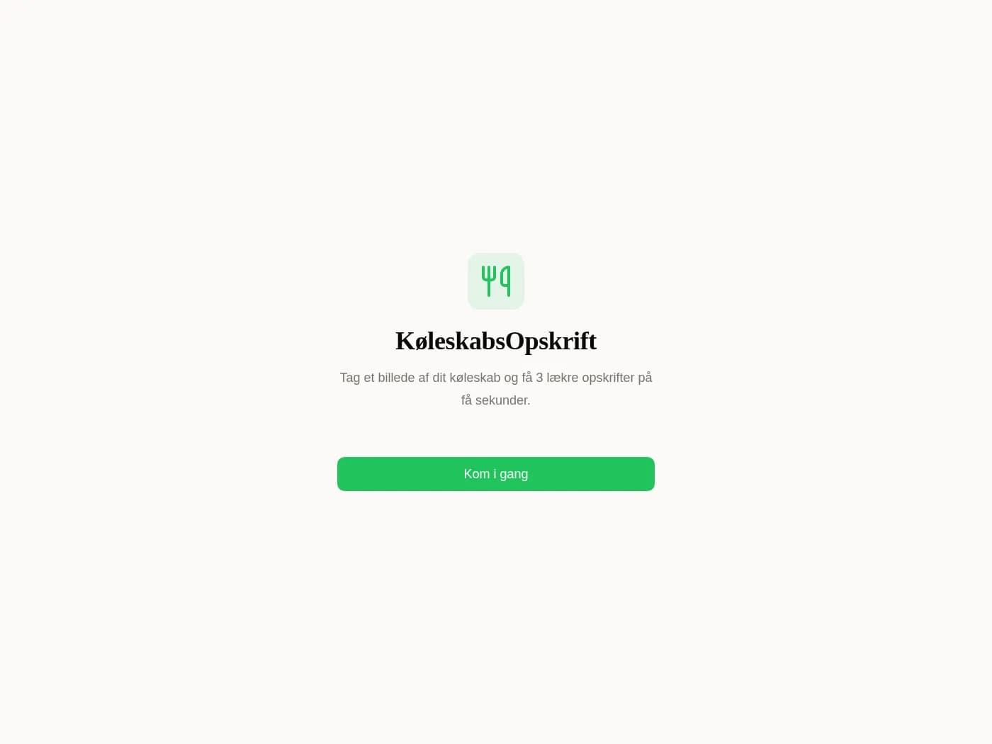 KøleskabsOpskrift