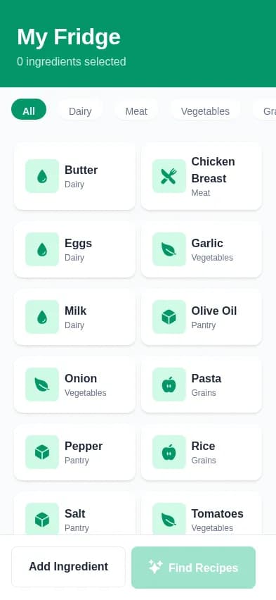 Fridge Recipe Genie