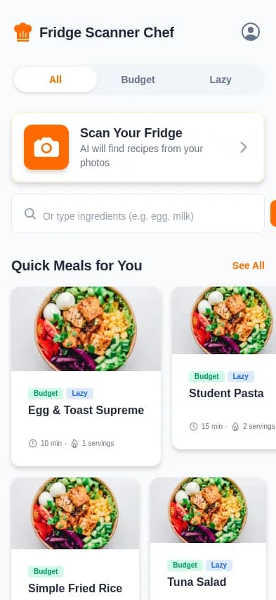 Fridge Scanner Chef