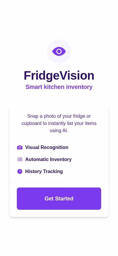 FridgeVision Mobile App