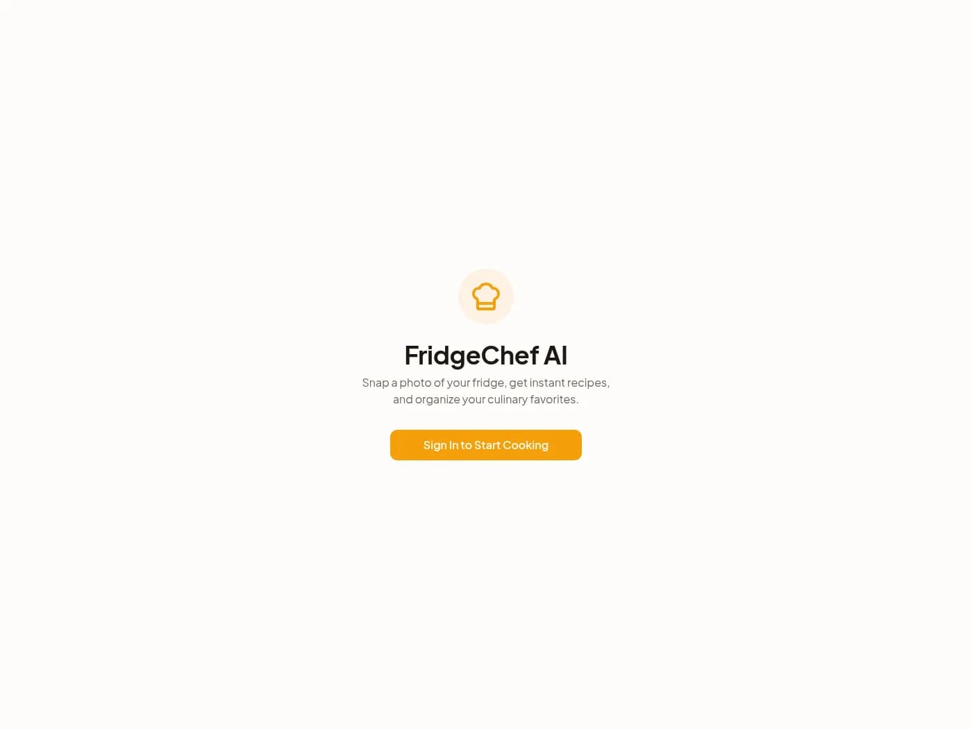 FridgeChef AI