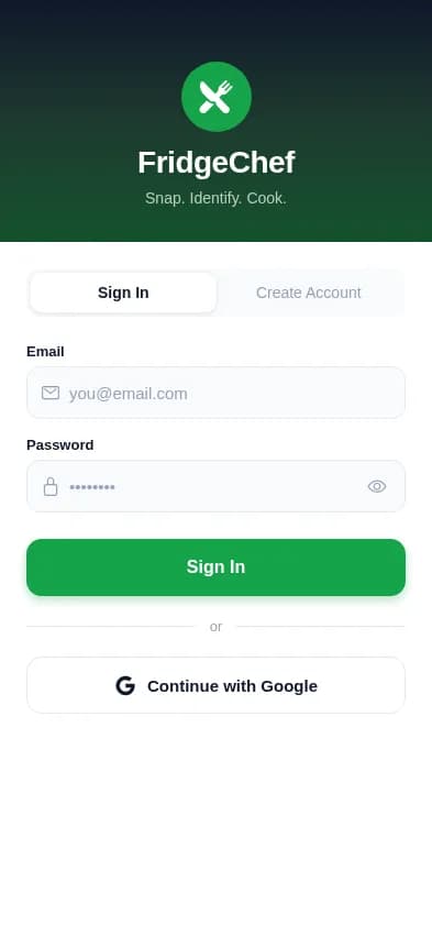 FridgeChef Mobile