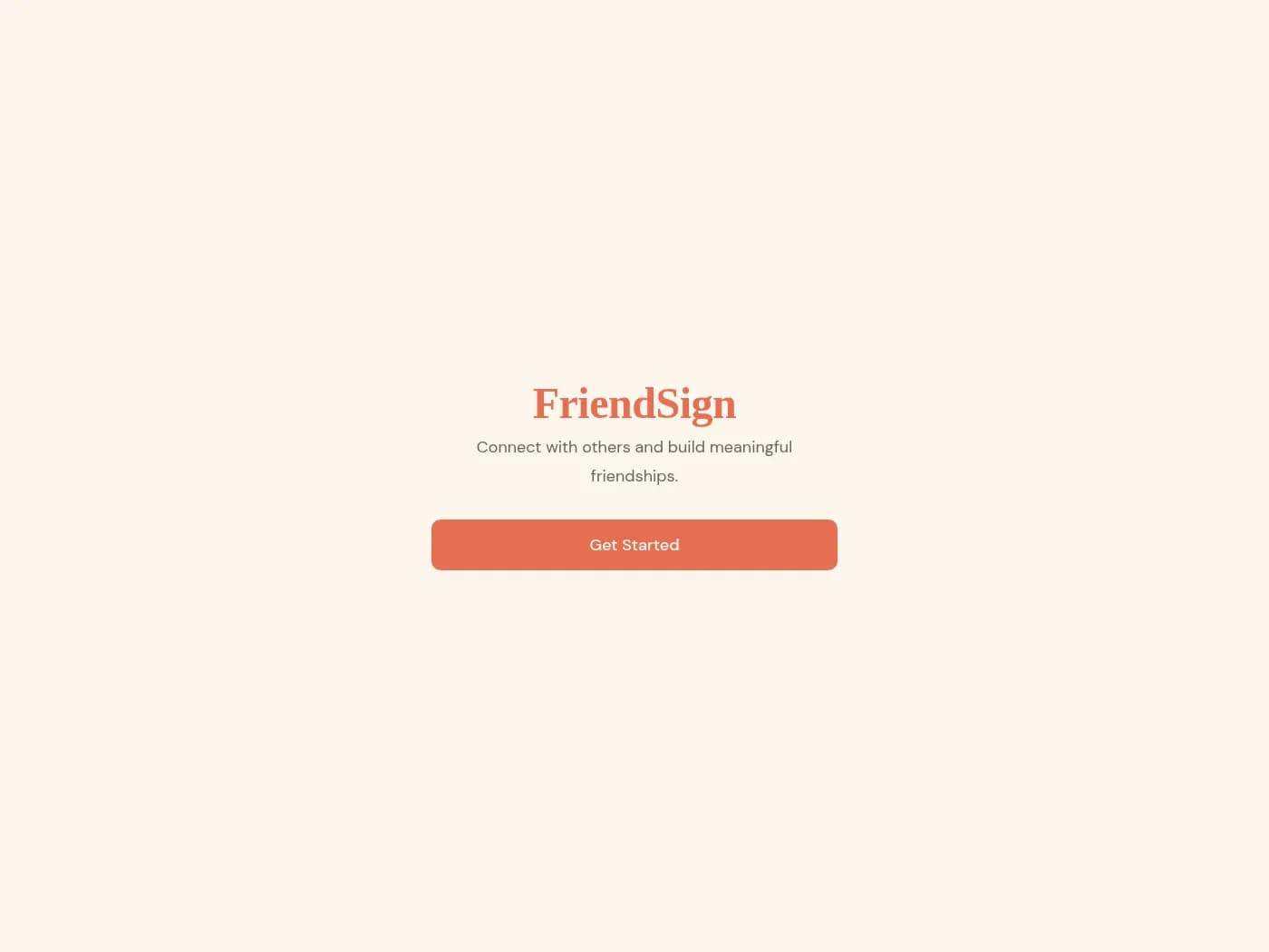 FriendSign Web
