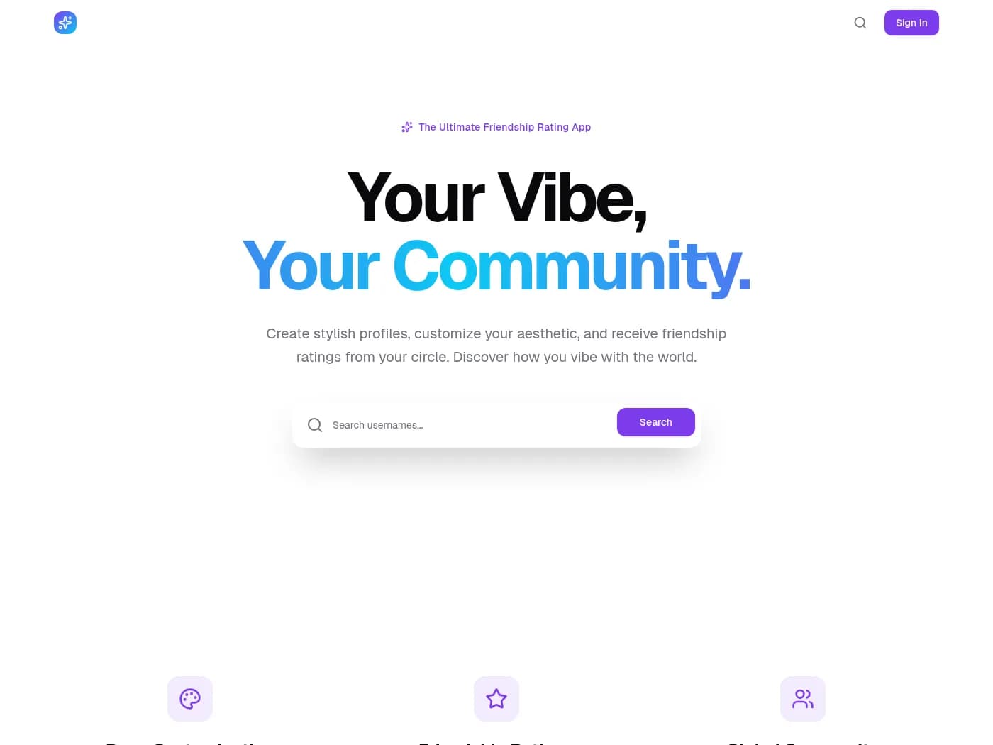 FriendVibe Profiles