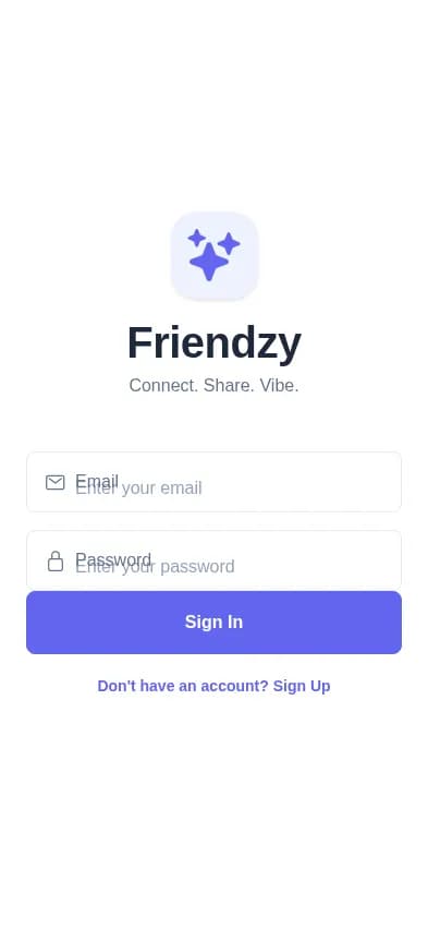 Friendzy Social App
