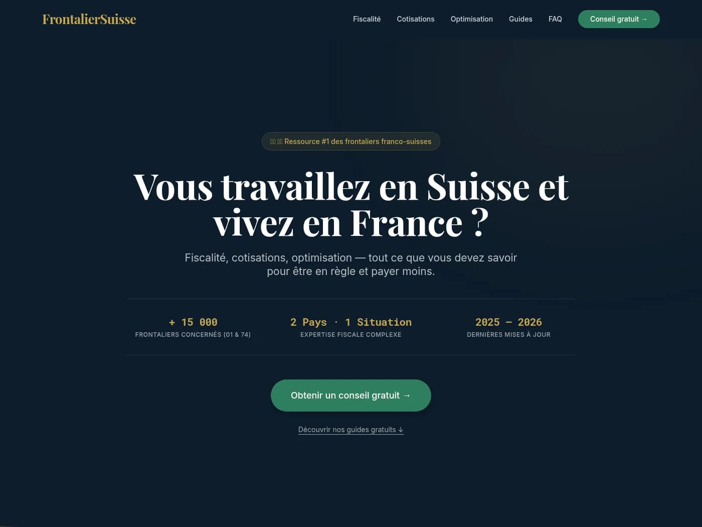FrontalierSuisse Premium Site