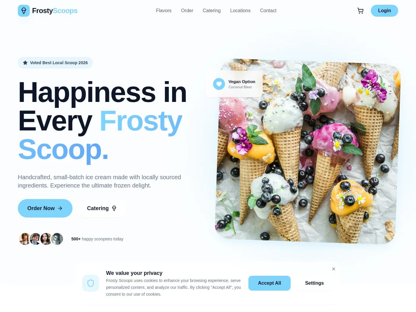 Frosty Scoops Platform
