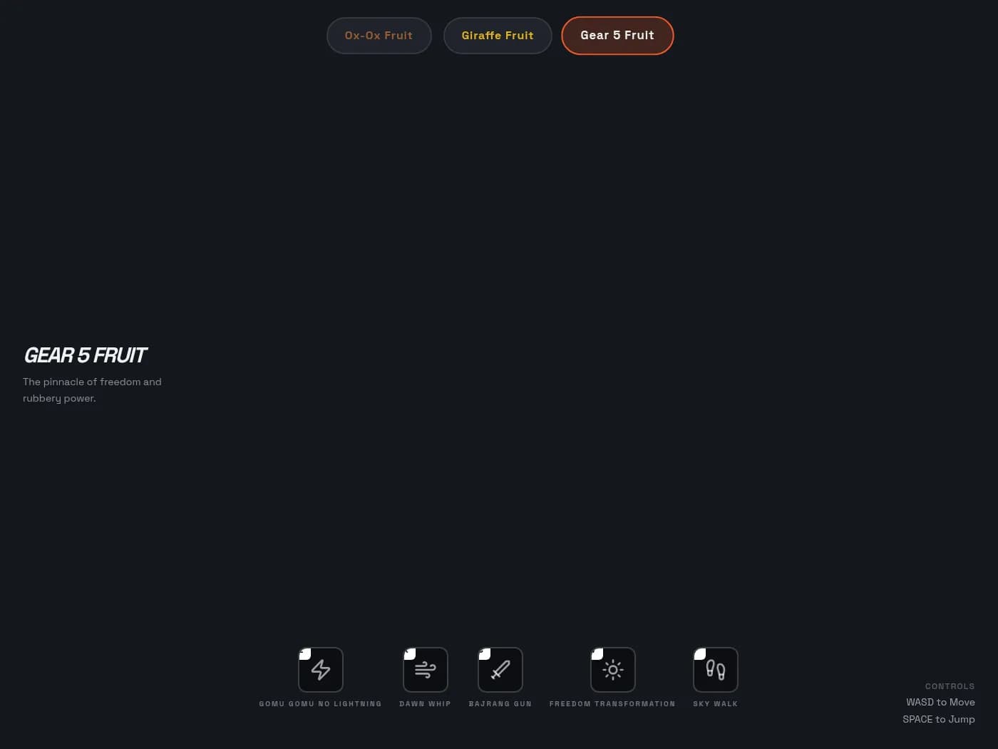 Fruit Ability Sandbox
