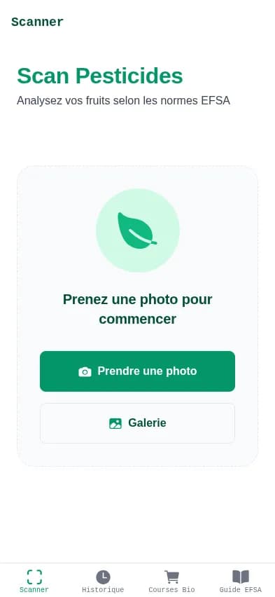 Fruit Pesticide Scanner