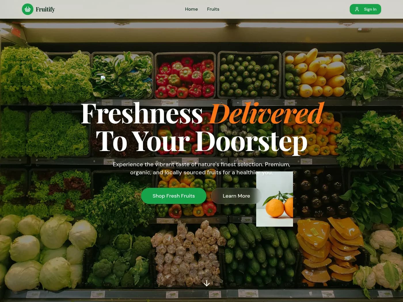 Fruit Parallax Store
