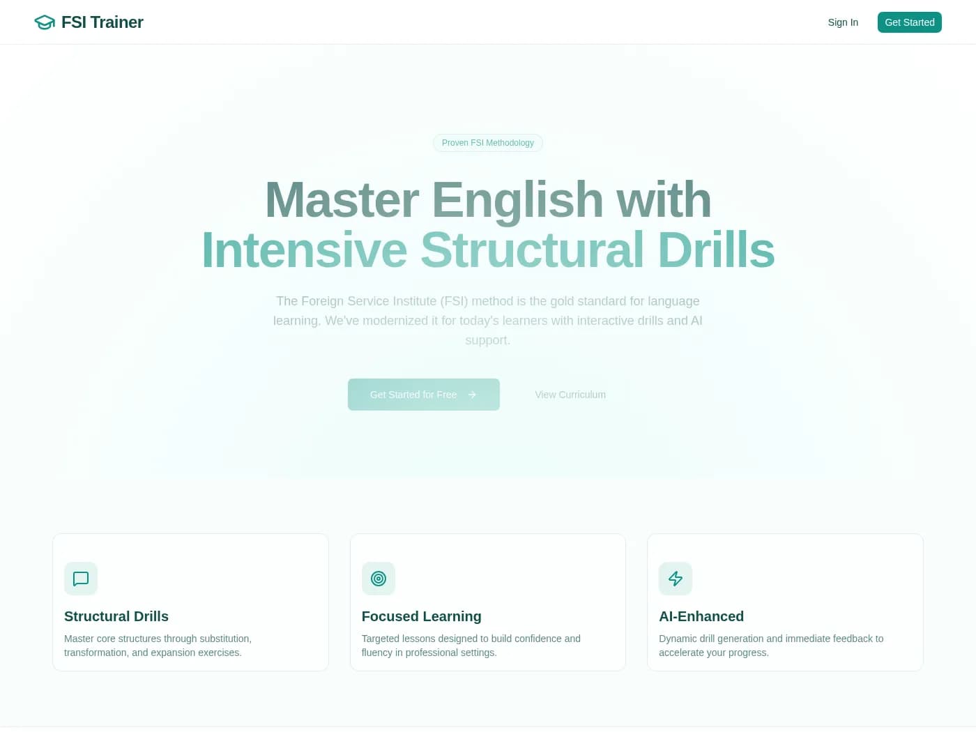 FSI English Trainer