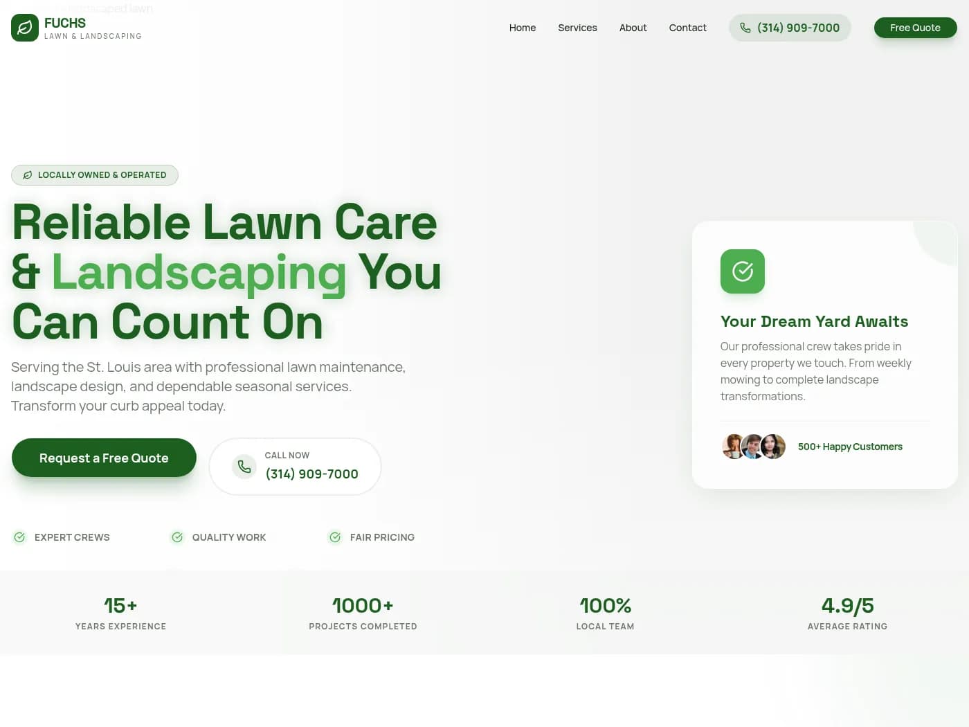 Fuchs Landscaping Leads Site