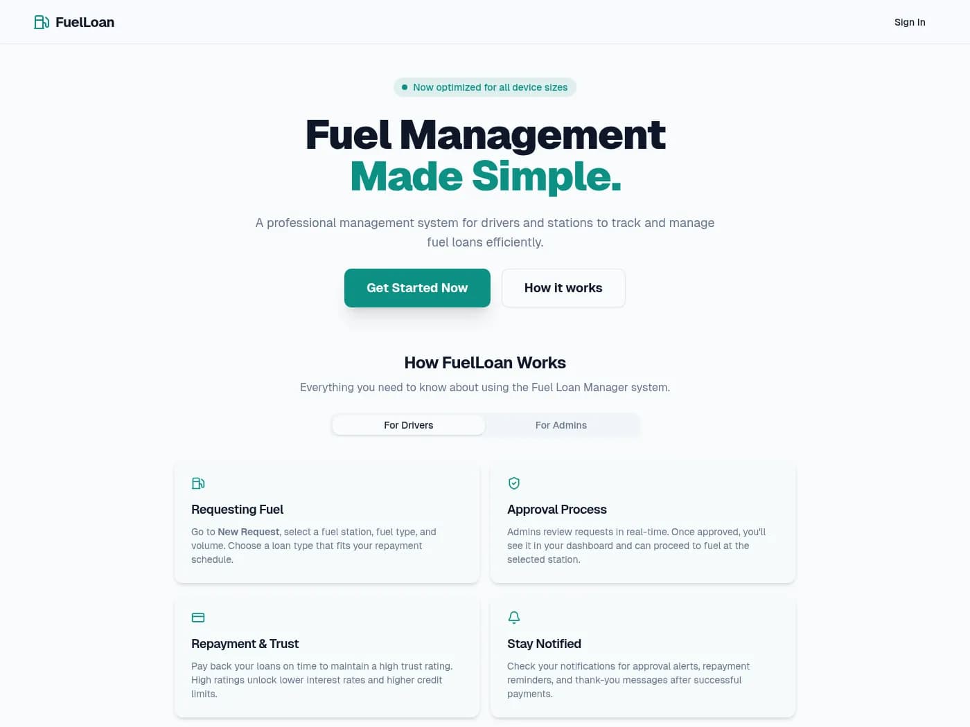 Fuel Loan Manager
