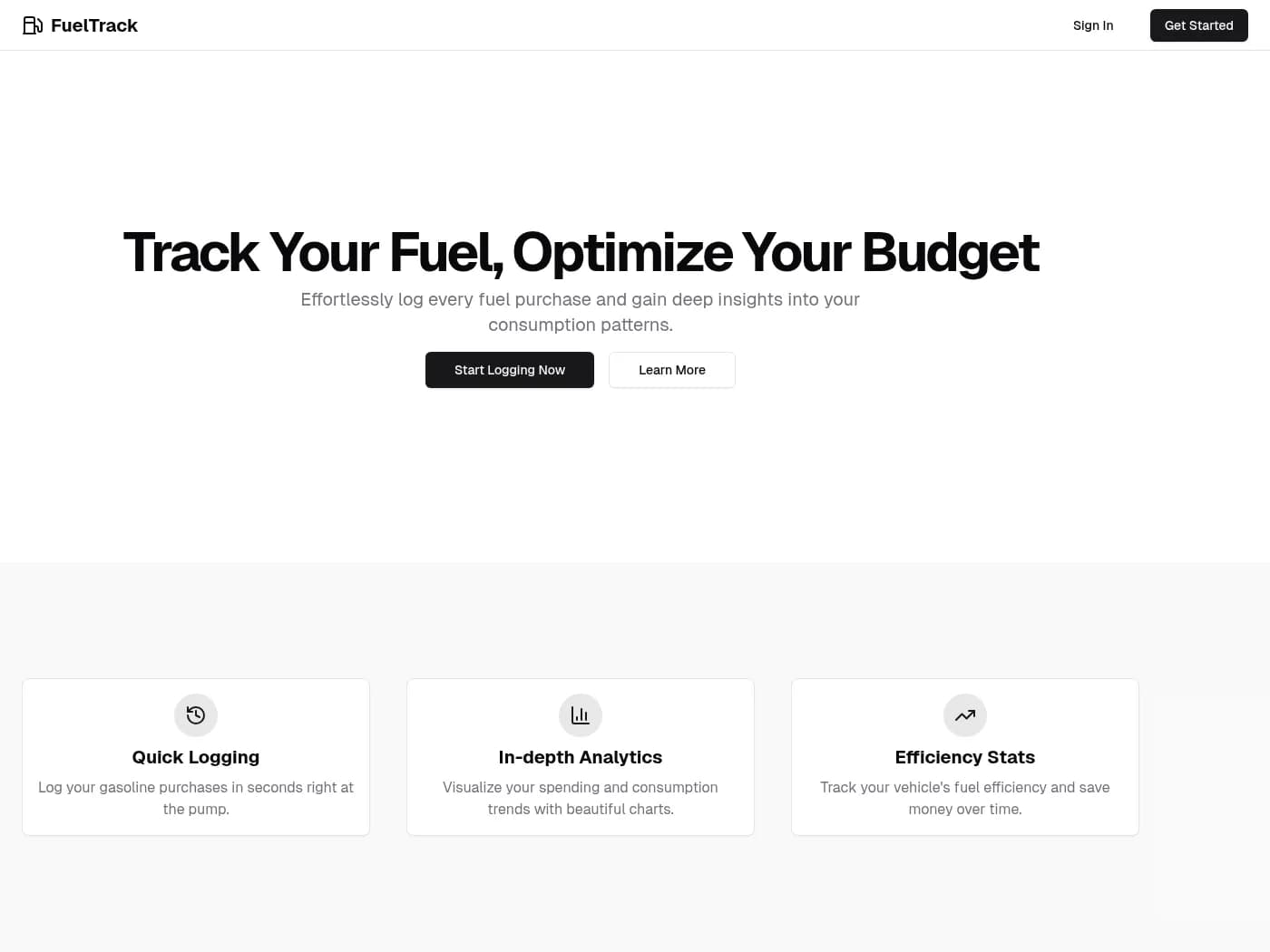 FuelTrack Logbook