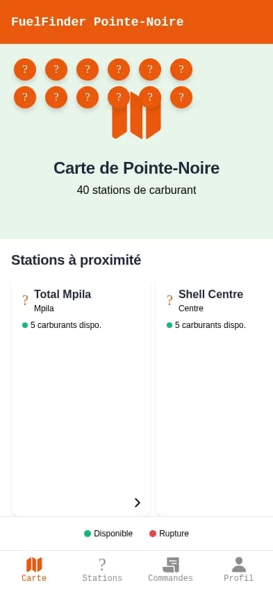FuelFinder Pointe-Noire