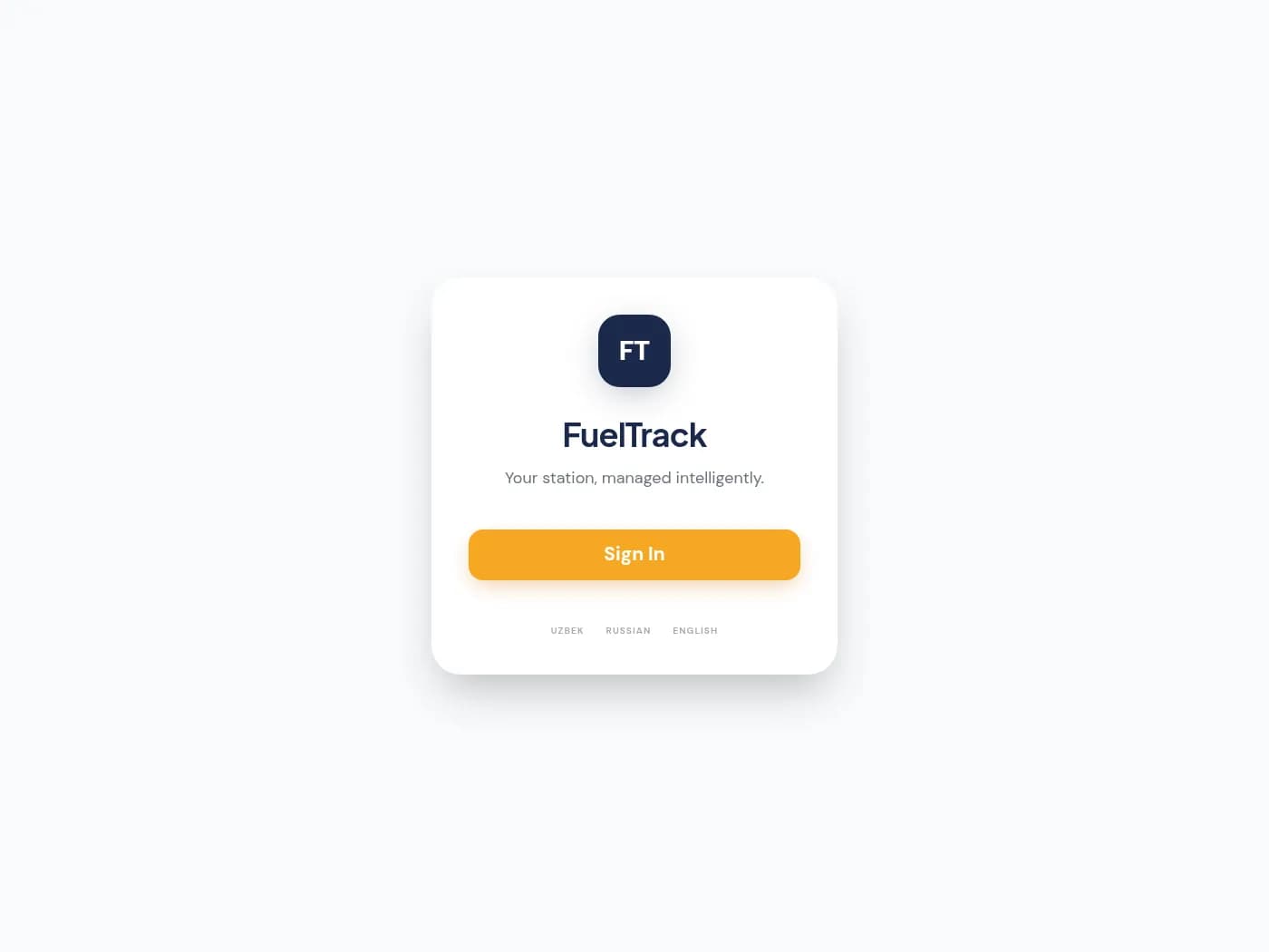 FuelTrack Dashboard
