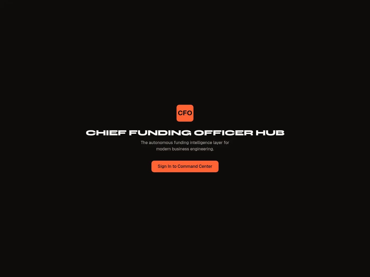 Chief Funding Officer Hub