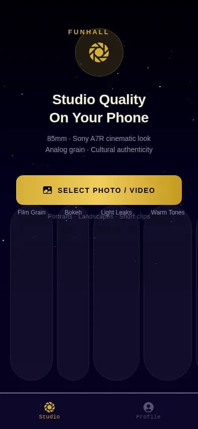 Funhall Studio App