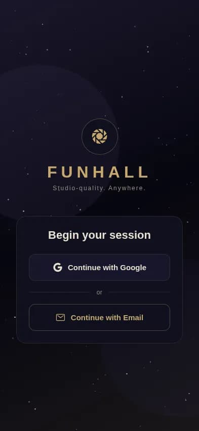 Funhall Studio App