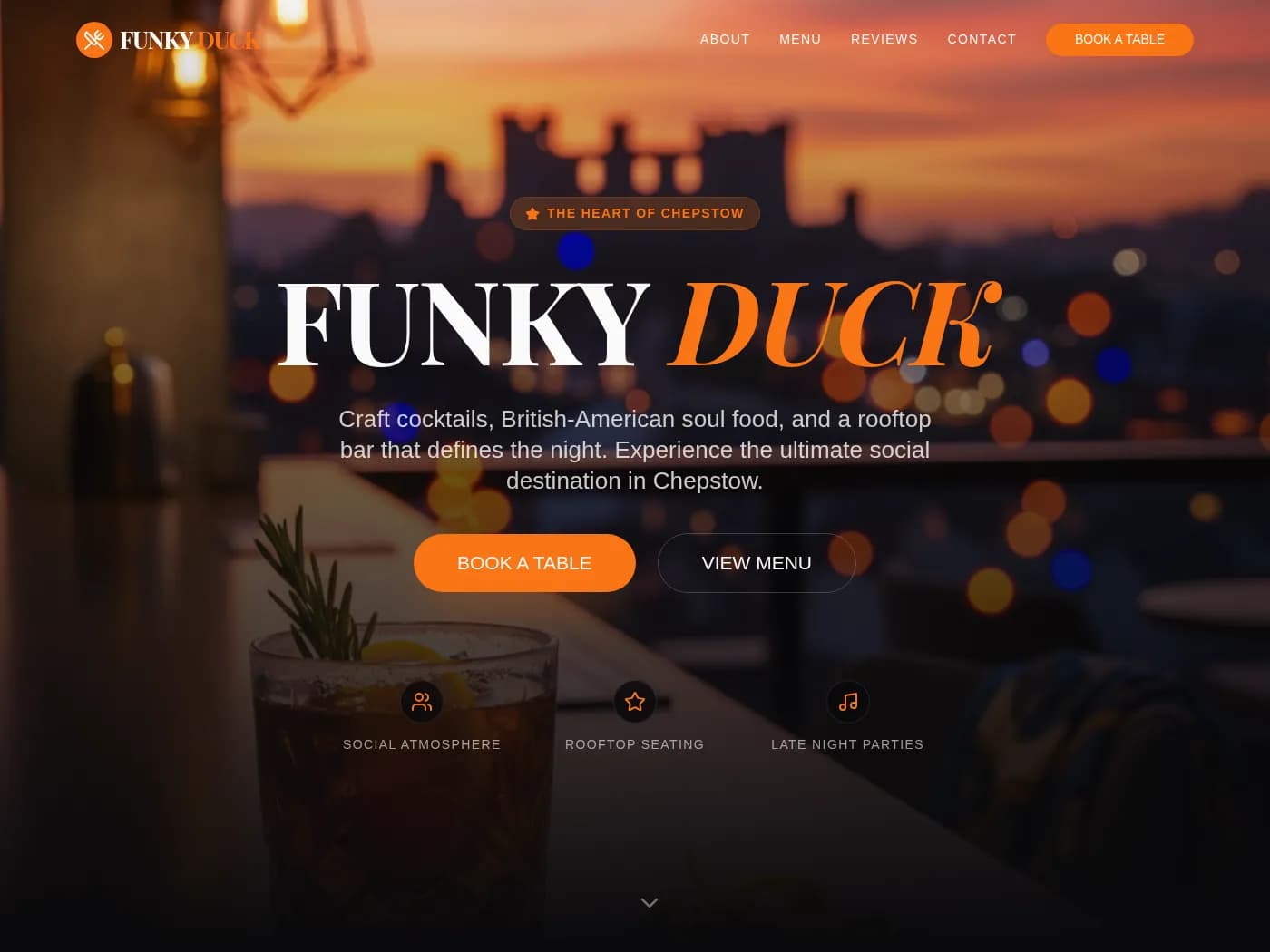 Funky Duck Restaurant Site