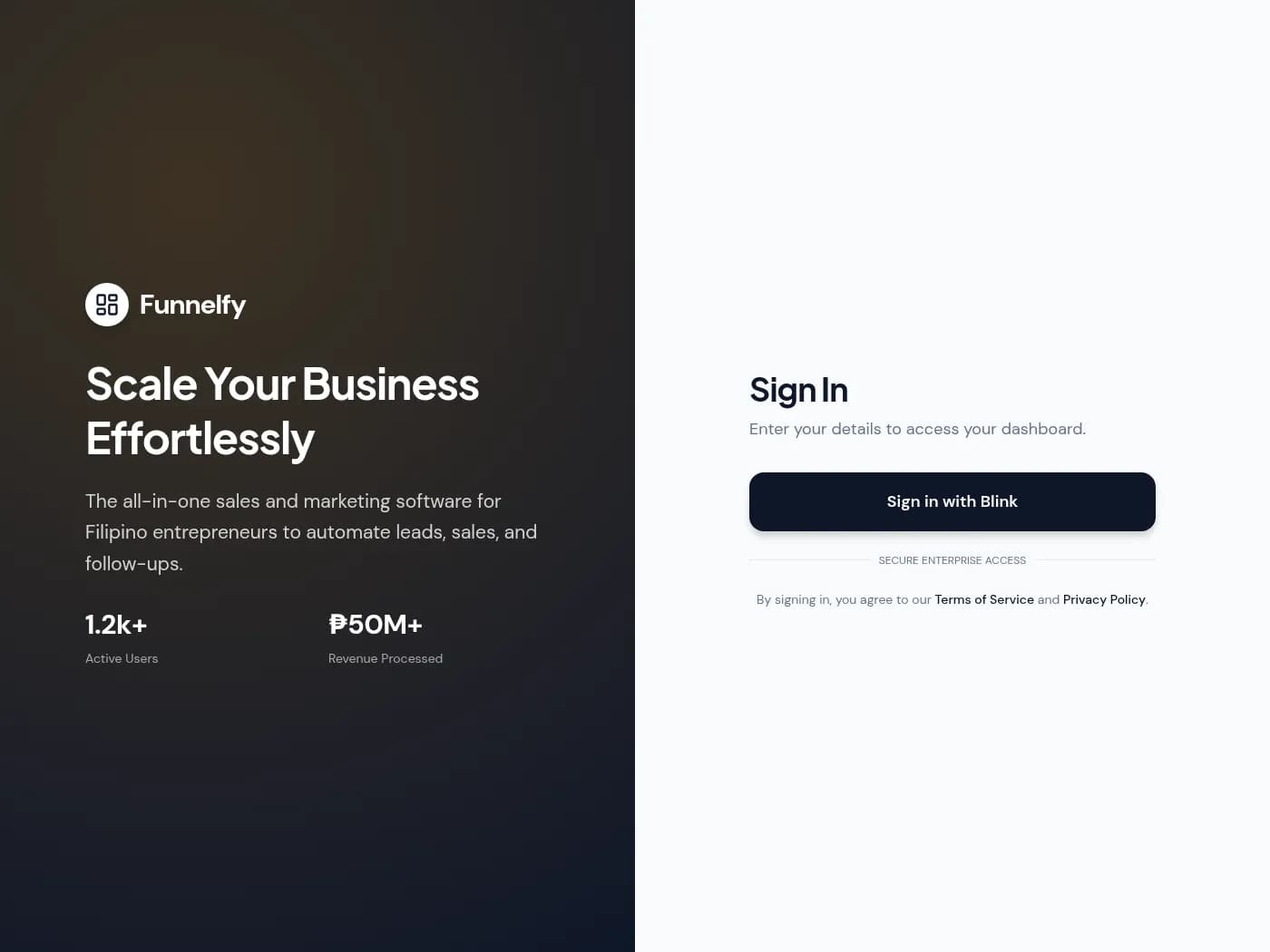 Funnelfy Web Clone