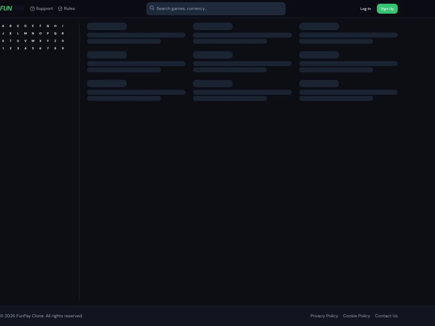 FunPay Marketplace Clone