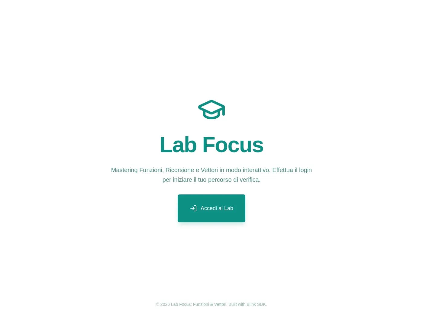 Lab Focus: Funzioni & Vettori