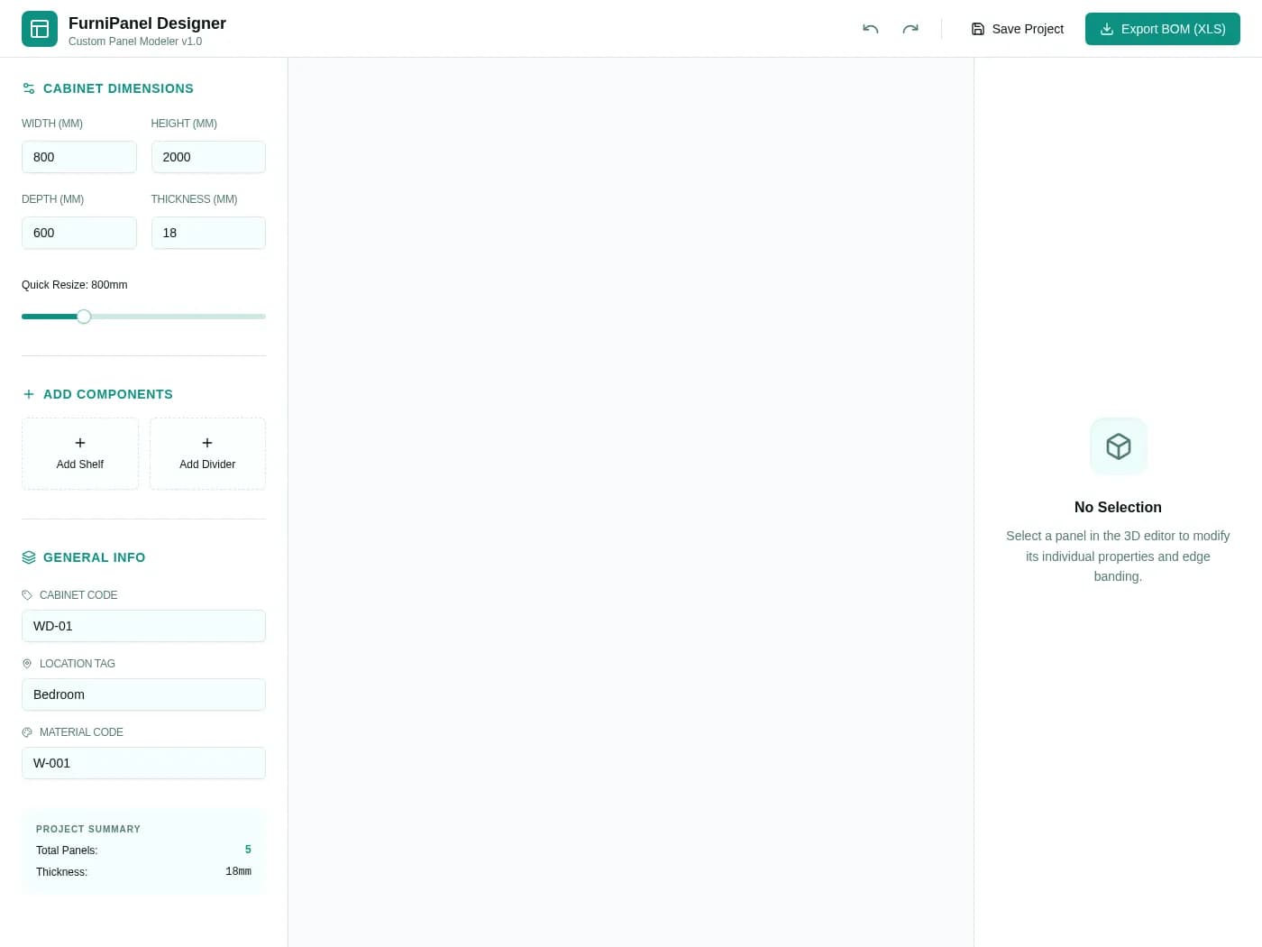 FurniPanel Designer