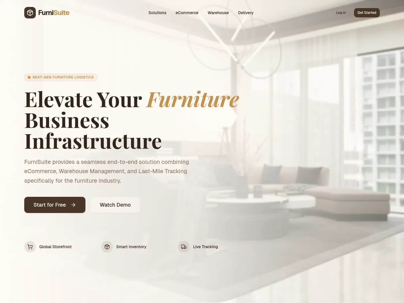 FurniSuite Landing Page