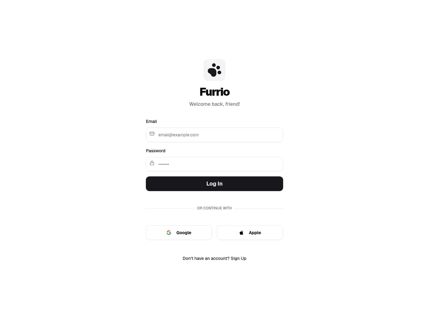 Furrio Social Network
