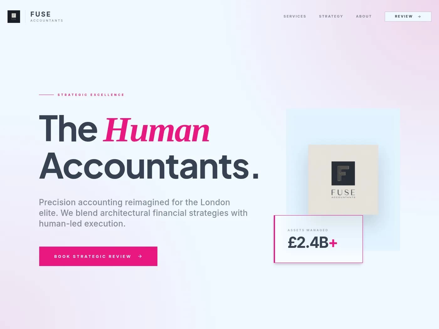 FUSE 2.0 Landing Page