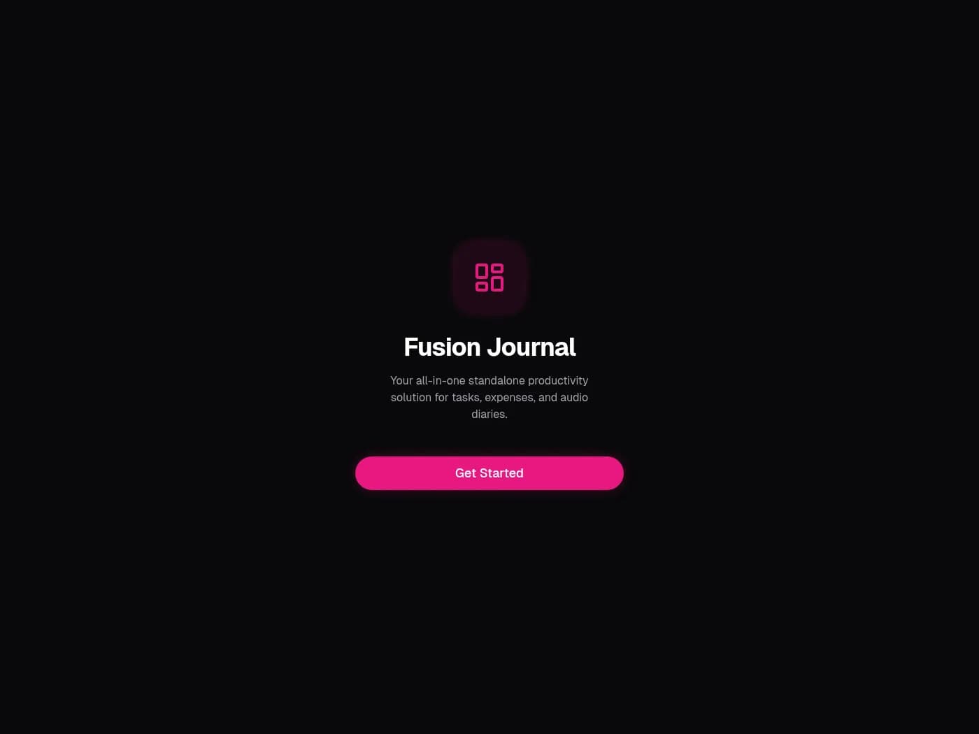 Fusion Journal App