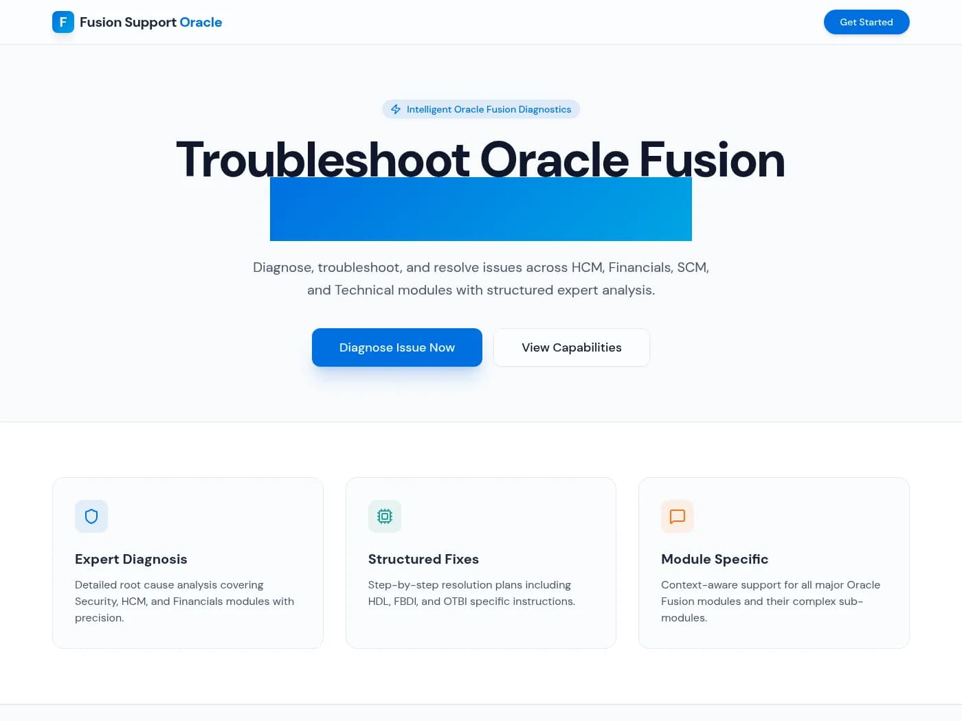 Oracle Fusion Support Bot