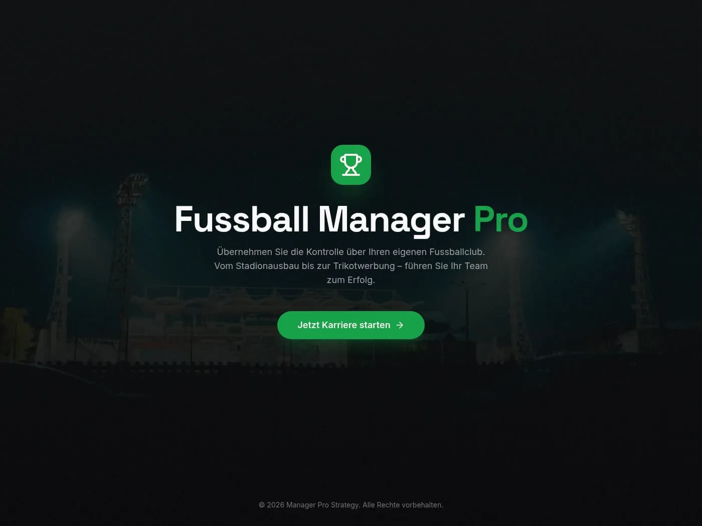 Fussball Manager Pro