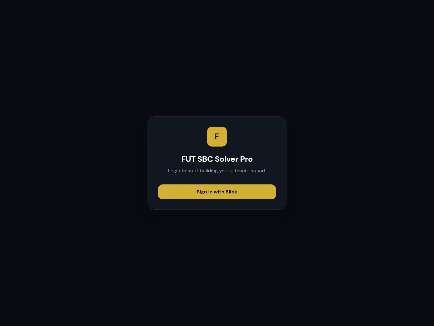 FUT SBC Solver Pro