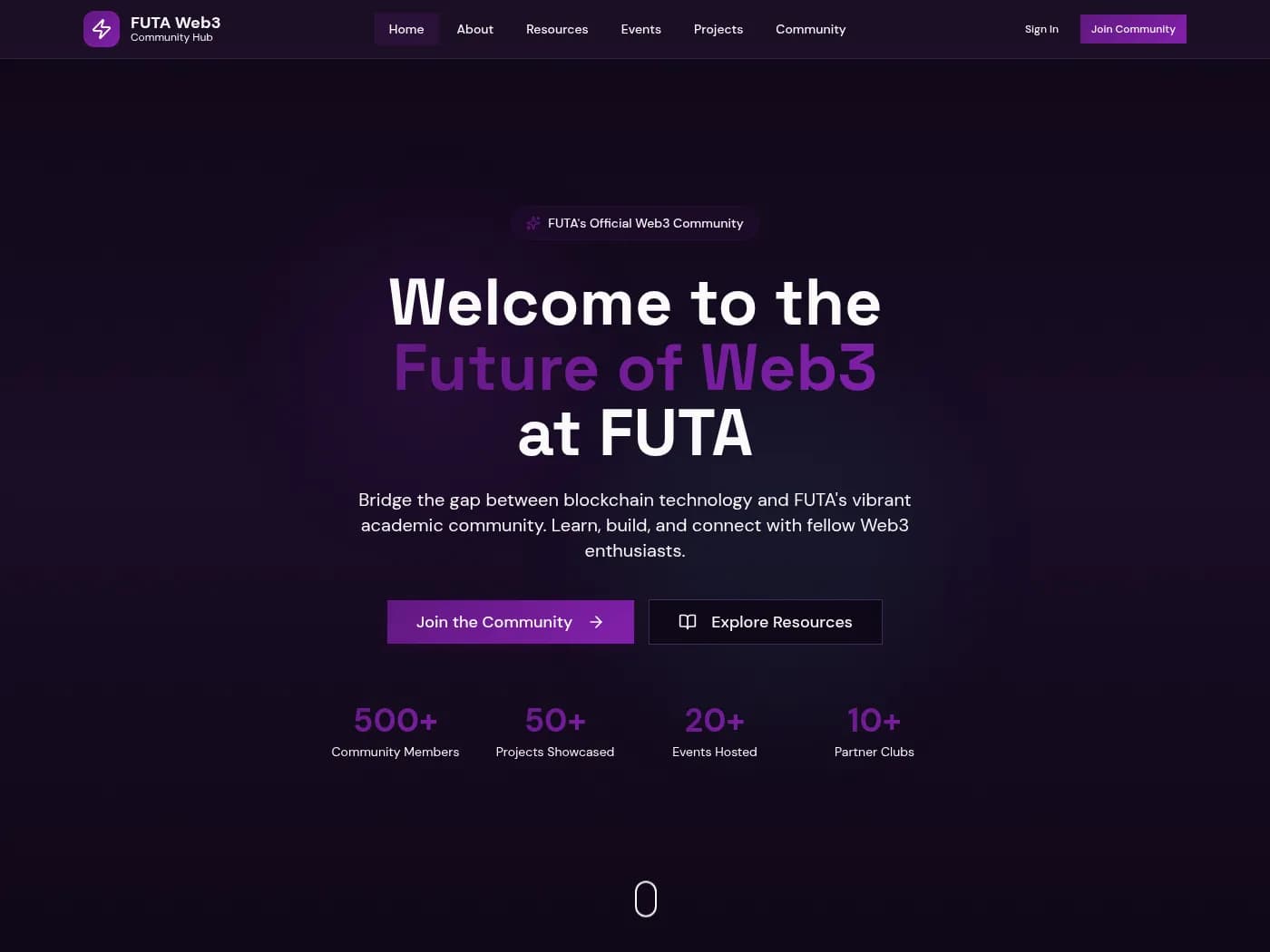 FUTA Web3 Community Hub