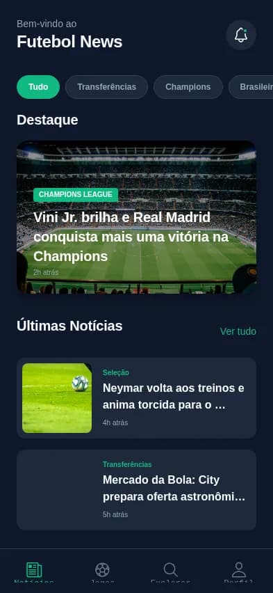 Futebol News App