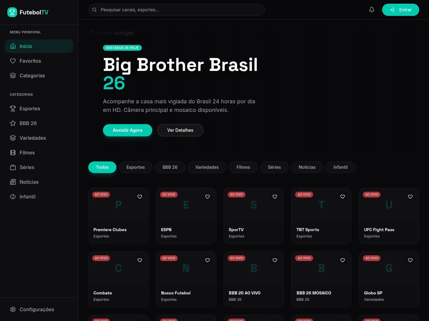 Futebol TV Hub