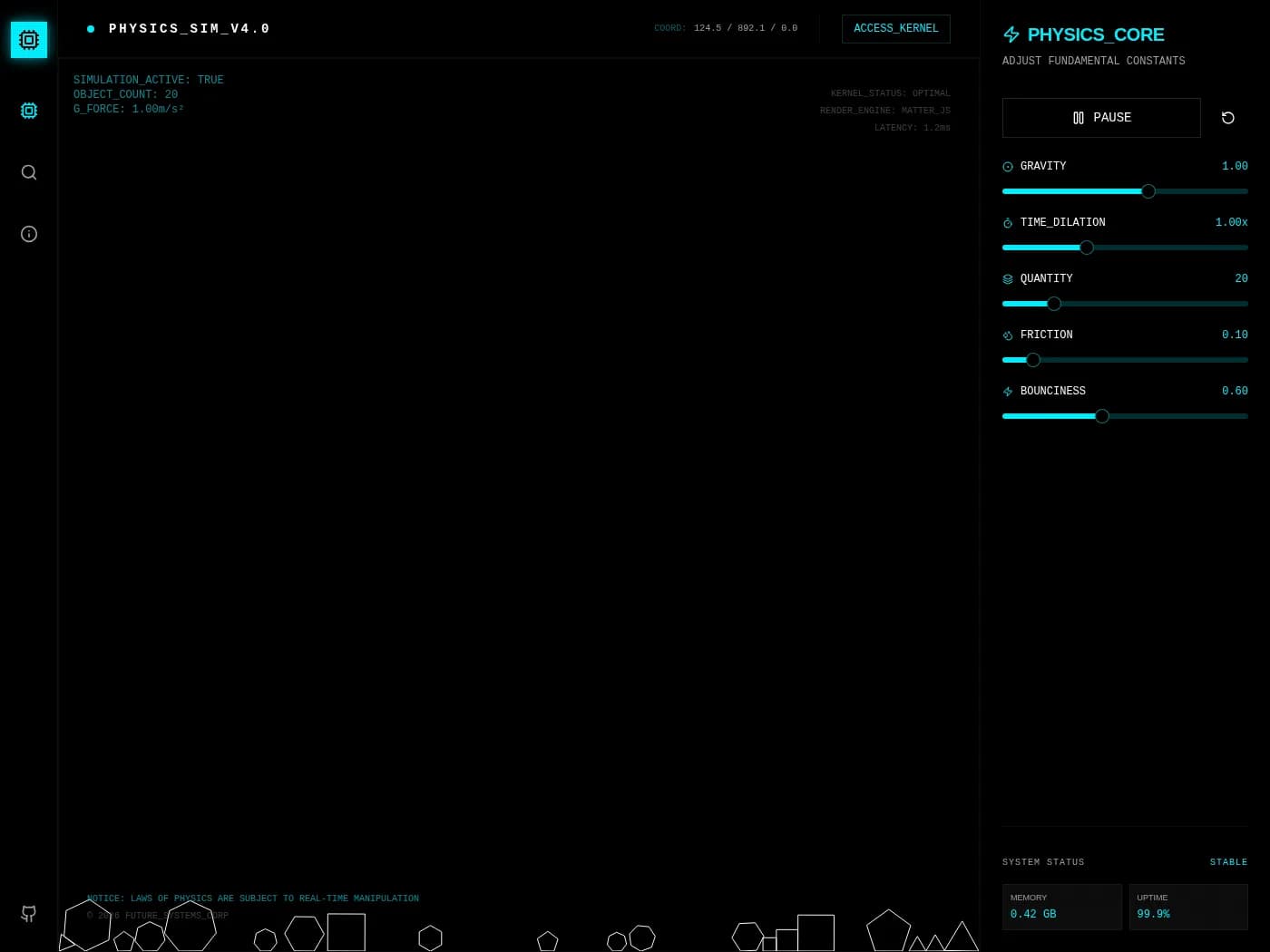 Future Physics Simulator