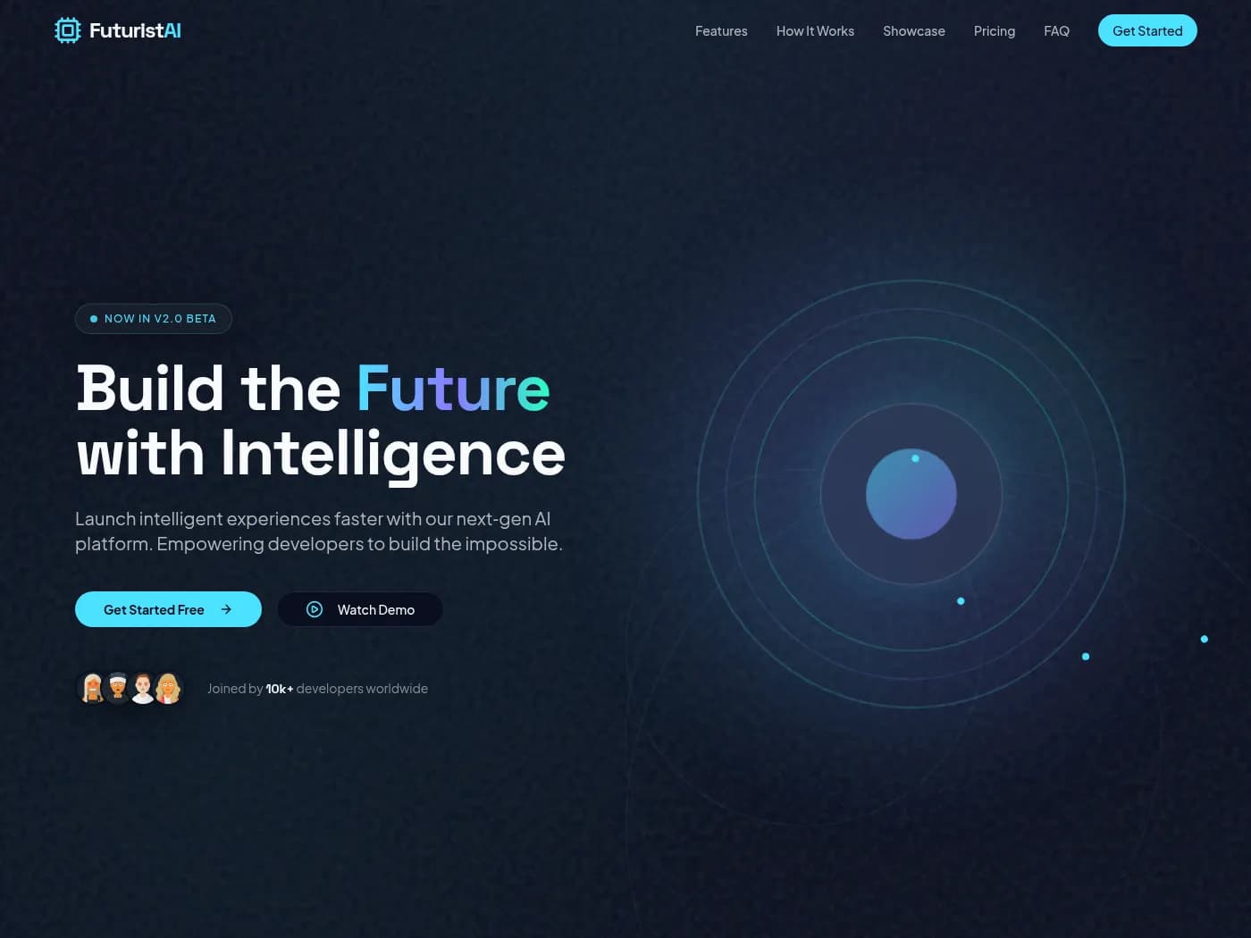 FuturistAI Landing Page