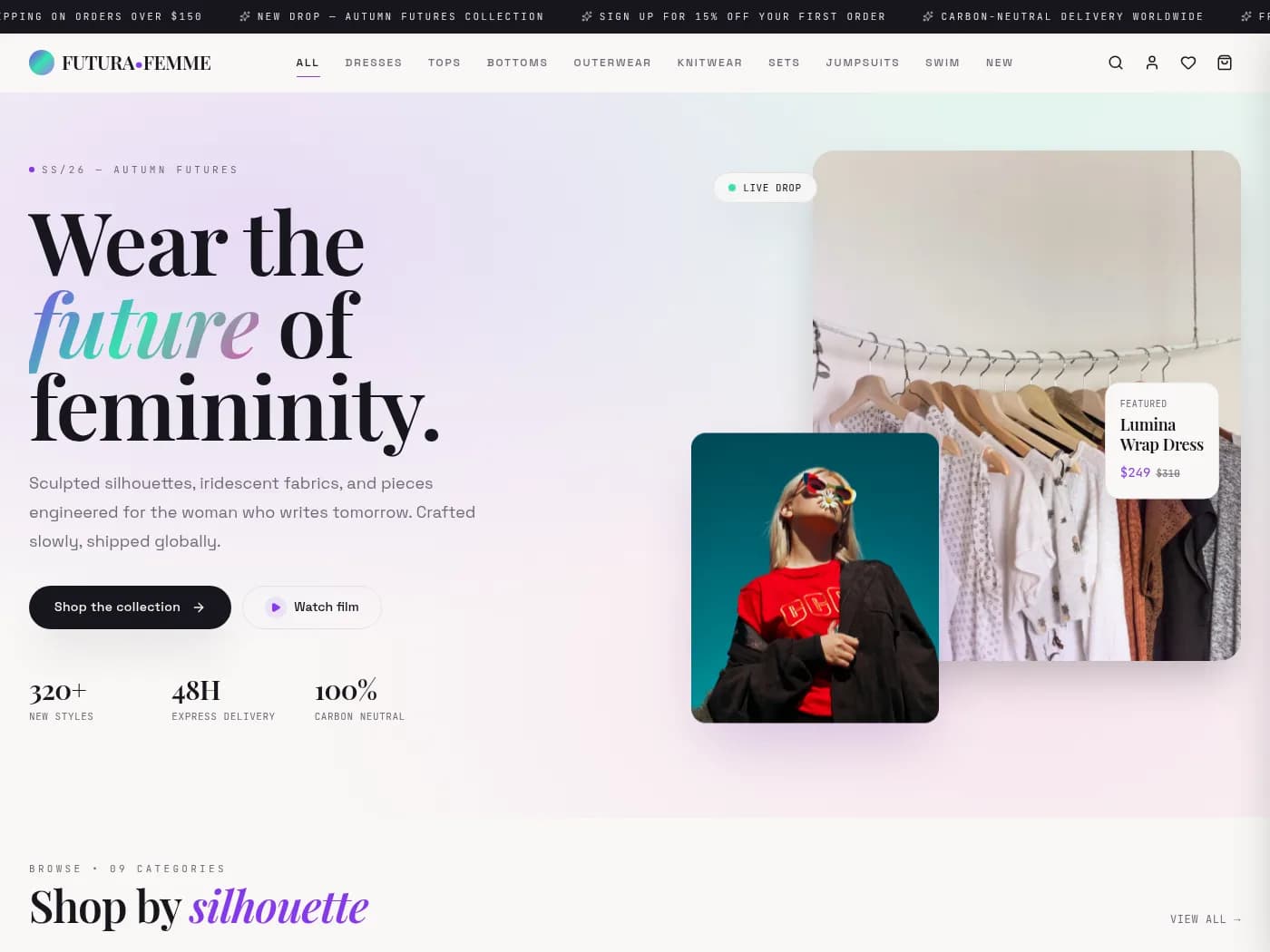 Futura Femme Fashion UI
