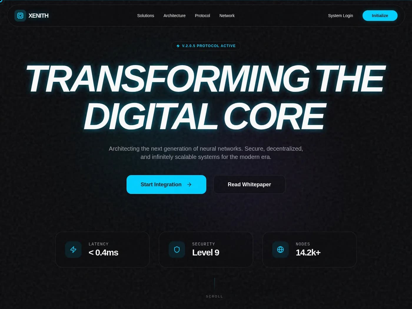 Woaw Futuristic Webflow