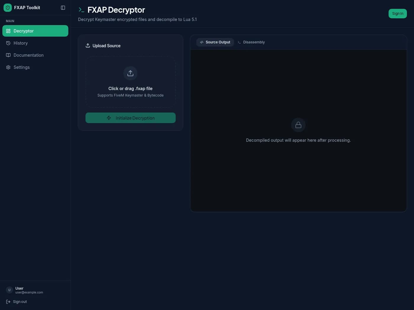 FXAP Decrypt Toolkit