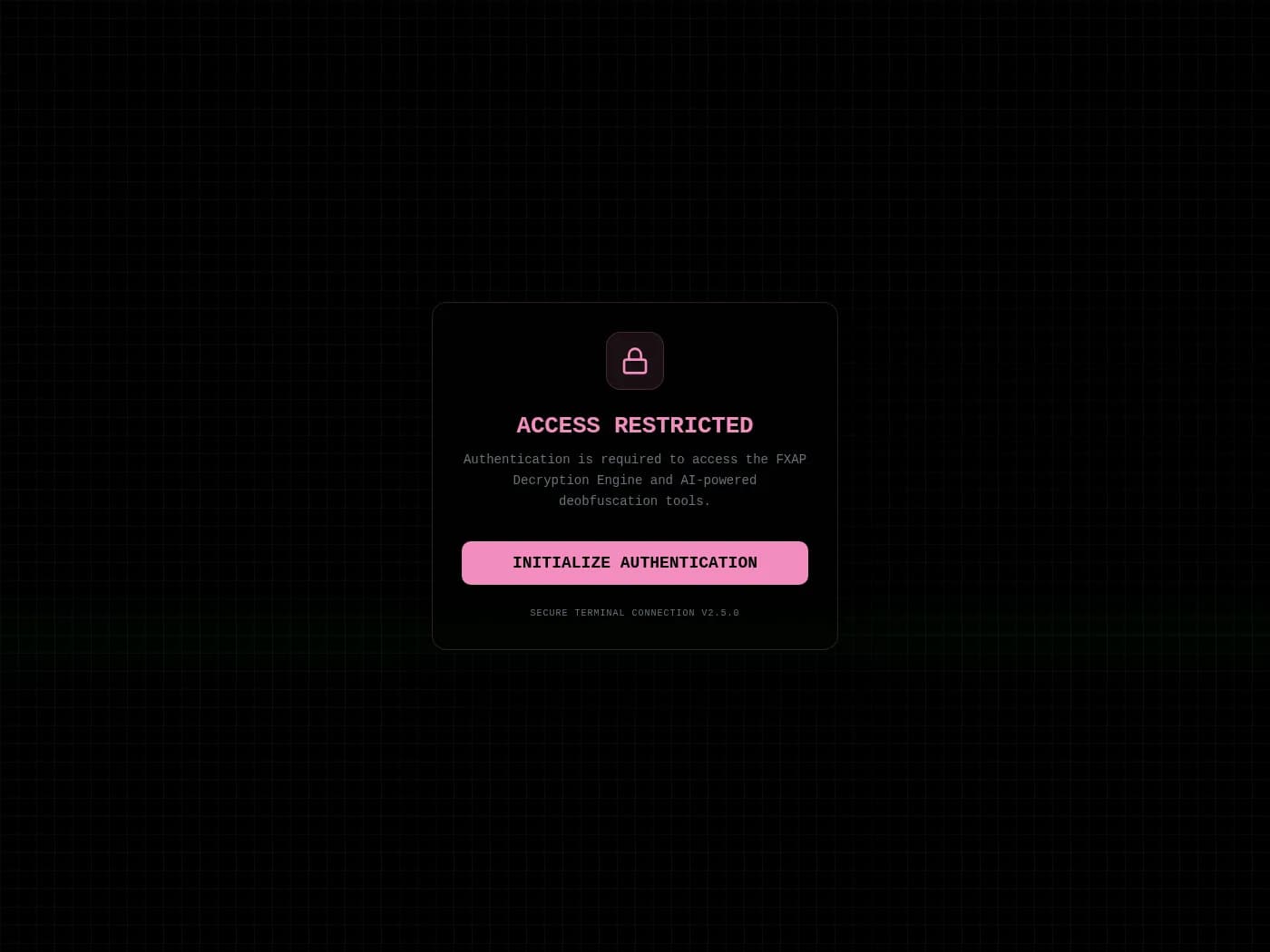 FXAP Decrypt Utility